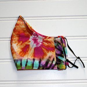 Hand Crafted | Accessories | Handmade Cloth Tie Dye Starburst Face Mask ...
